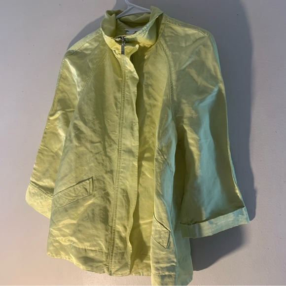 Charter Club | Jackets & Coats | Charter Club Yellow Linen Blend Jacket ...